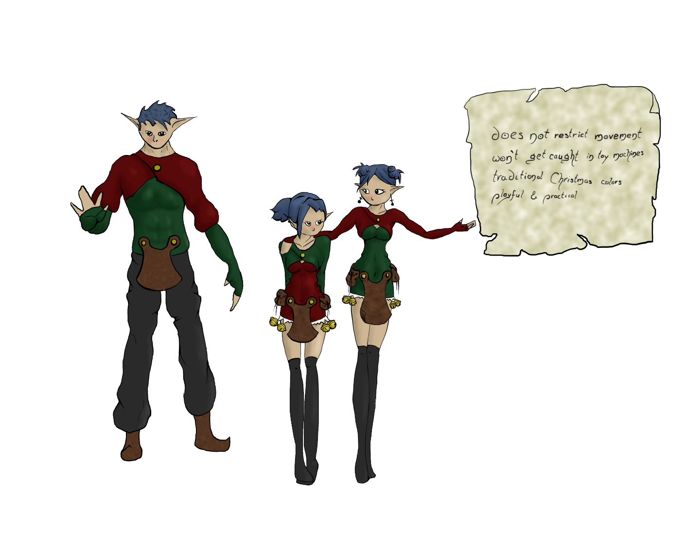 Santa's Elves Outfit Challenge Wrap-Up by techgnotic on DeviantArt