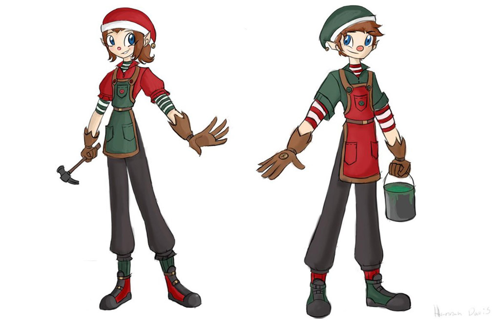 Santa's Elves Outfit Challenge Wrap-Up by techgnotic on DeviantArt