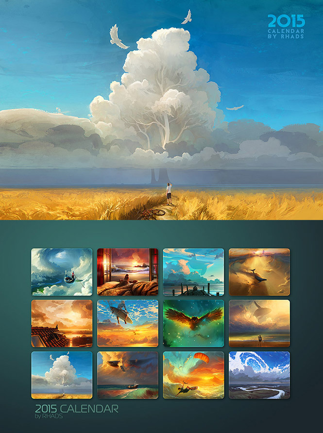 2015 DeviantArt Calendars by techgnotic on DeviantArt