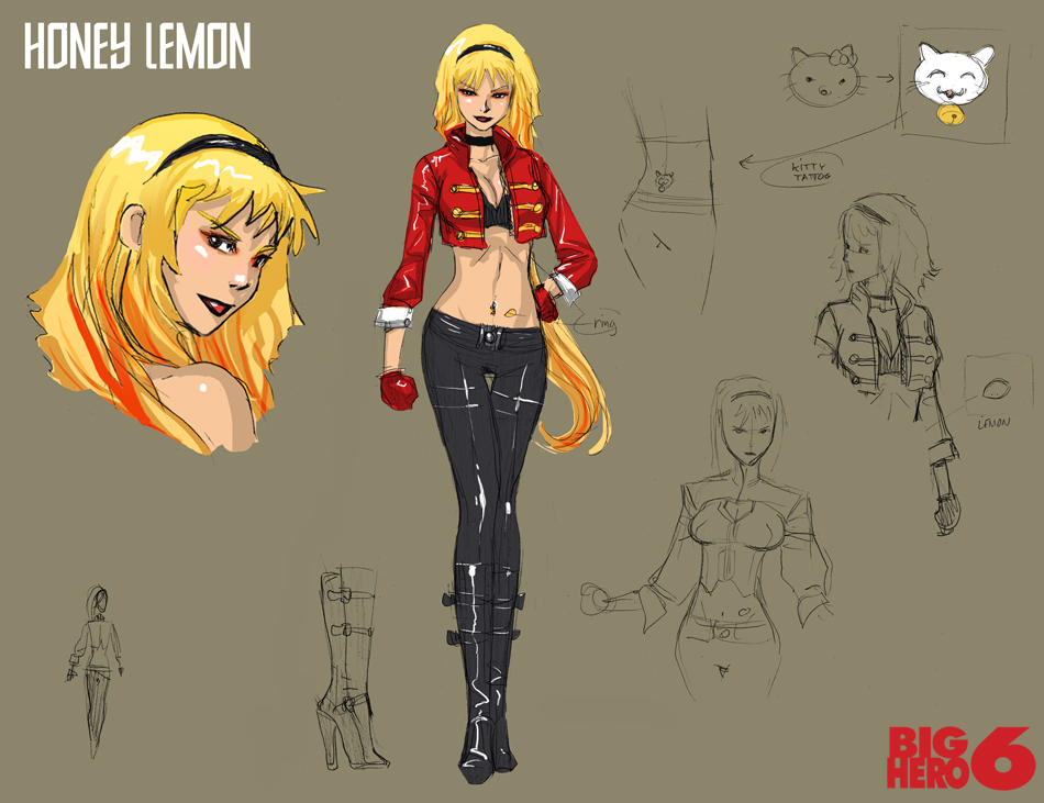 Honey Lemon Concept Art