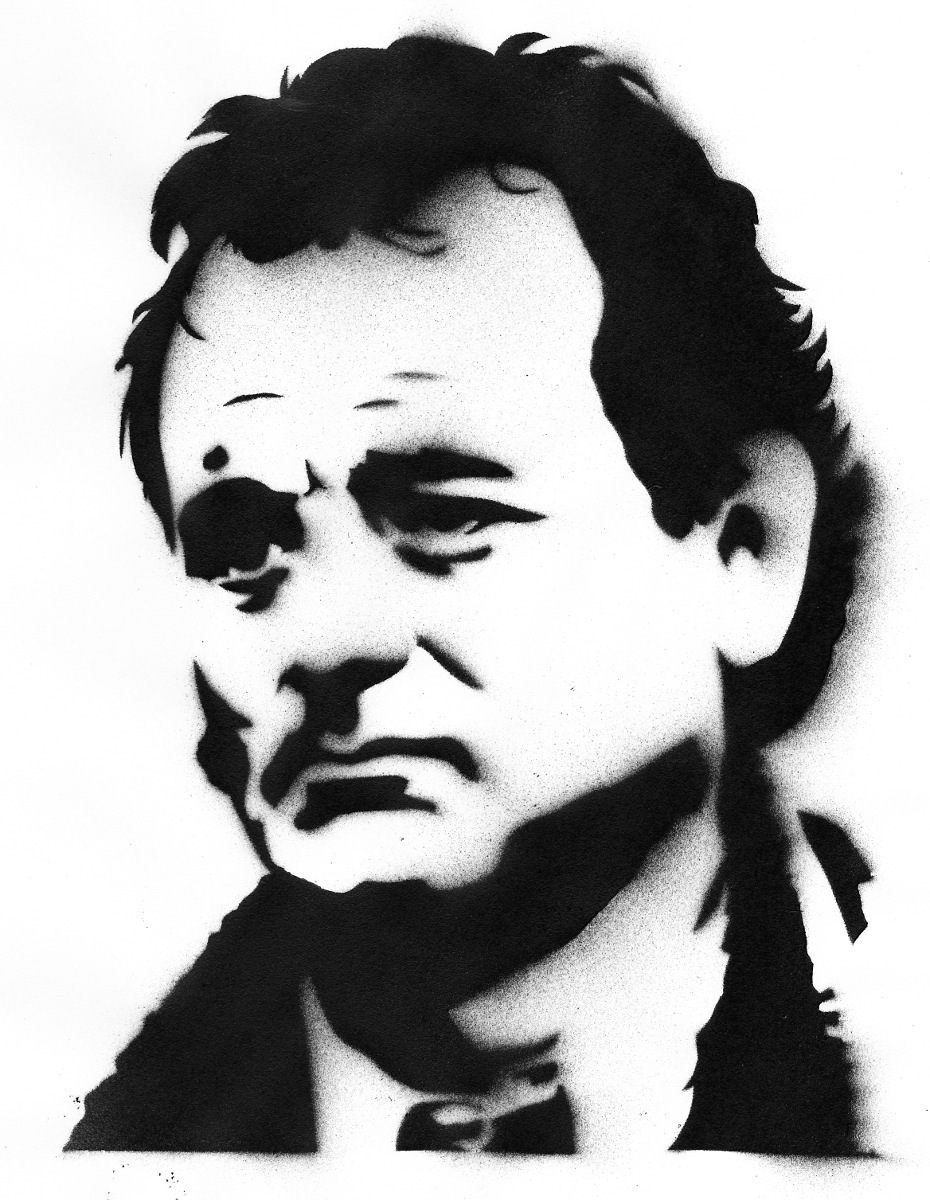 Bill Murray Stripes Stencil