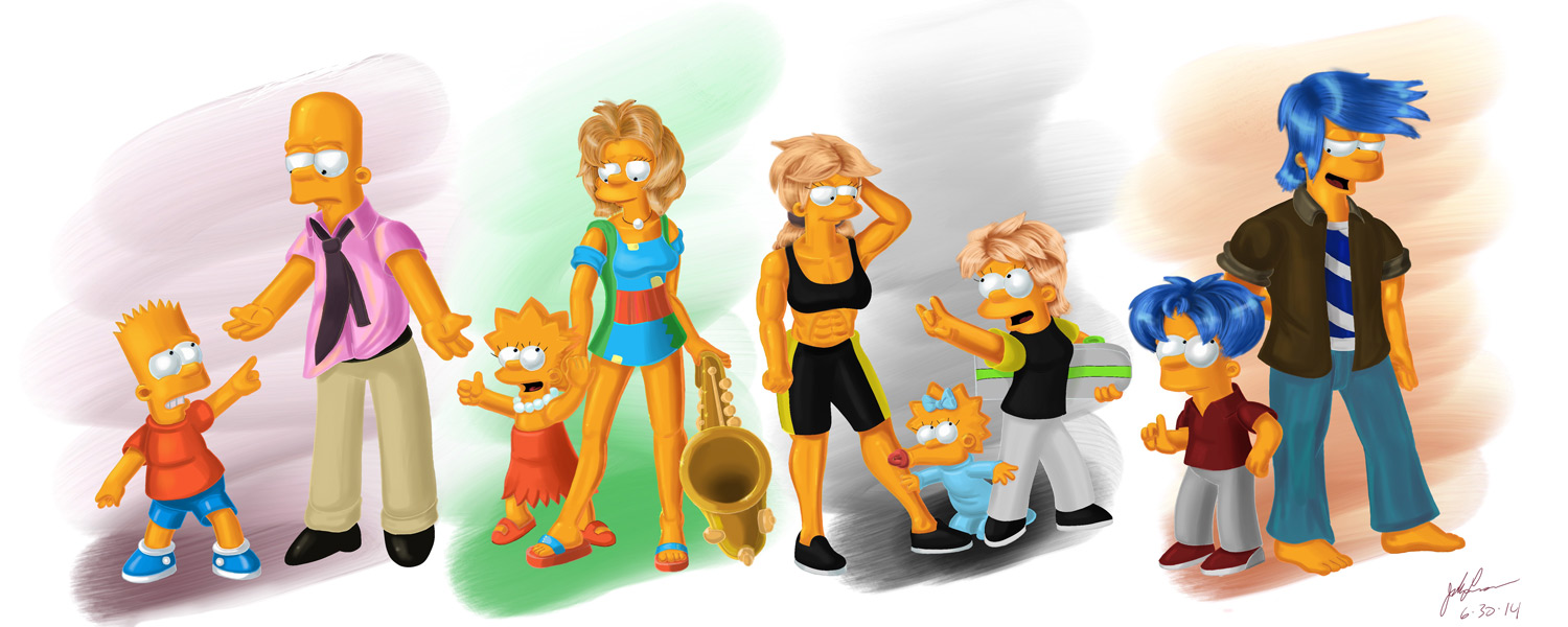 Fan Art Friday: The Simpsons by techgnotic on DeviantArt