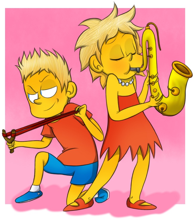 Fan Art Friday: The Simpsons by techgnotic on DeviantArt