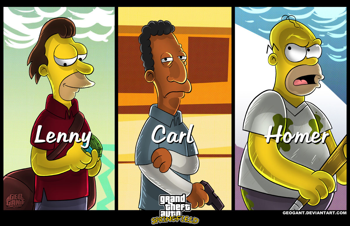 Fan Art Friday: The Simpsons by techgnotic on DeviantArt